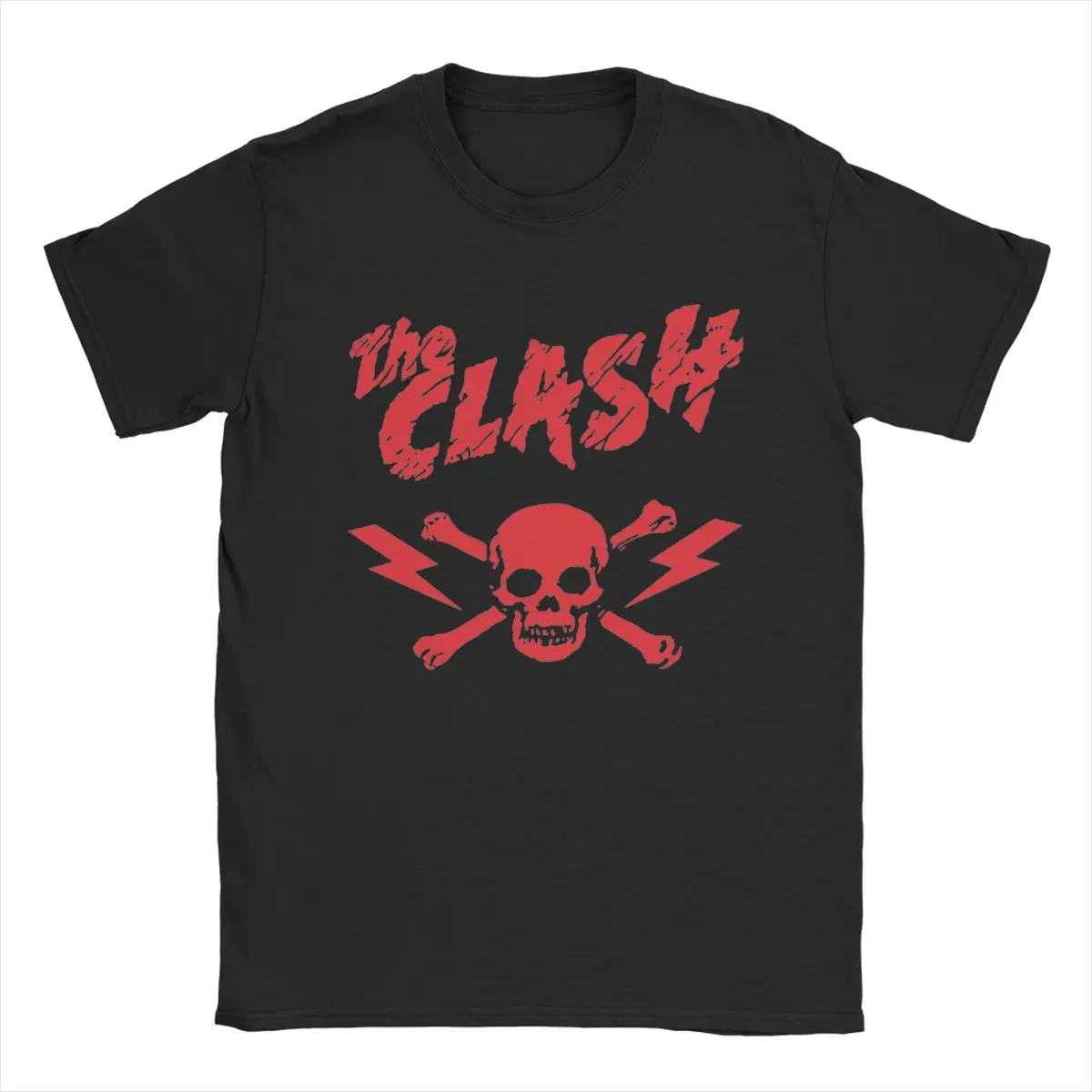 The-Clash-T-Shirt-Men-Vintage-Cotton-Tees-Crewneck-Short-Sleeve-T ...