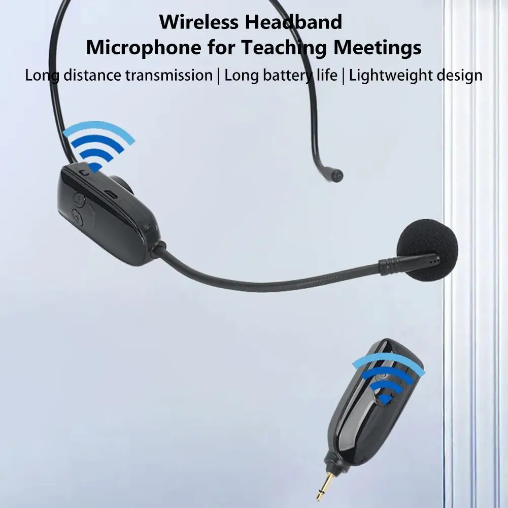 2-4g-Head-mounted-Wireless-Microphone-Plug-Play-Teacher-Conference ...