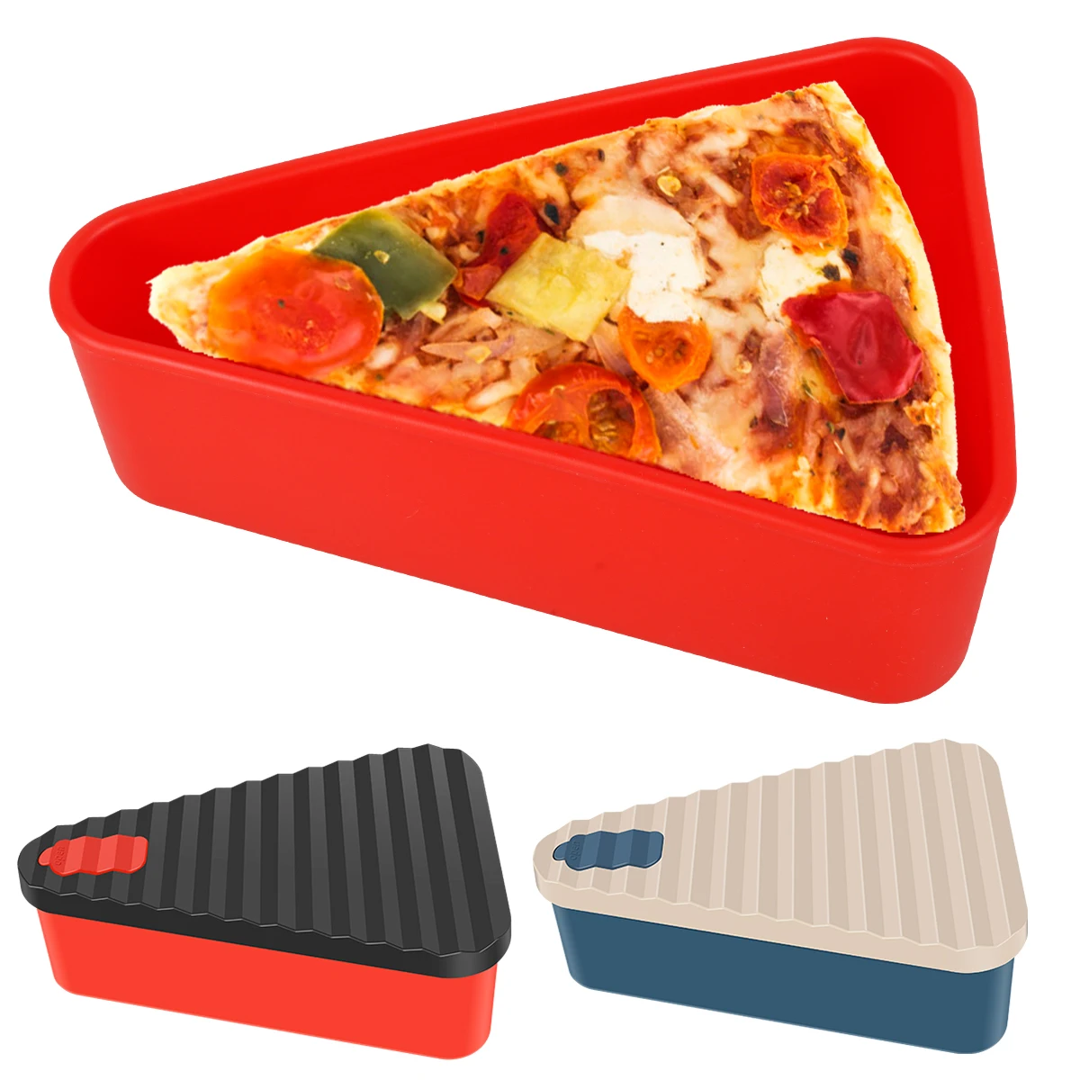 Silicone-Pizza-Box-with-Lid-Reusable-Silicone-Pizza-Slice-Container ...