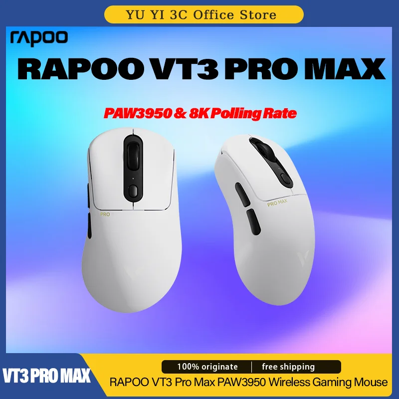 Rapoo-Vt3pro-Max-Ultra-Light-Gaming-Mouse-FPS-PAW3950-8k-Polling-Rate ...
