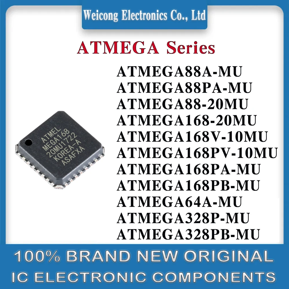 Chip-ATMEGA168-ATMEGA-IC-ATMEGA328P-MU-ATMEGA64A-MU-ATMEGA168PA-MU-ATMEGA88PA-MU-ATMEGA88A-MU ...