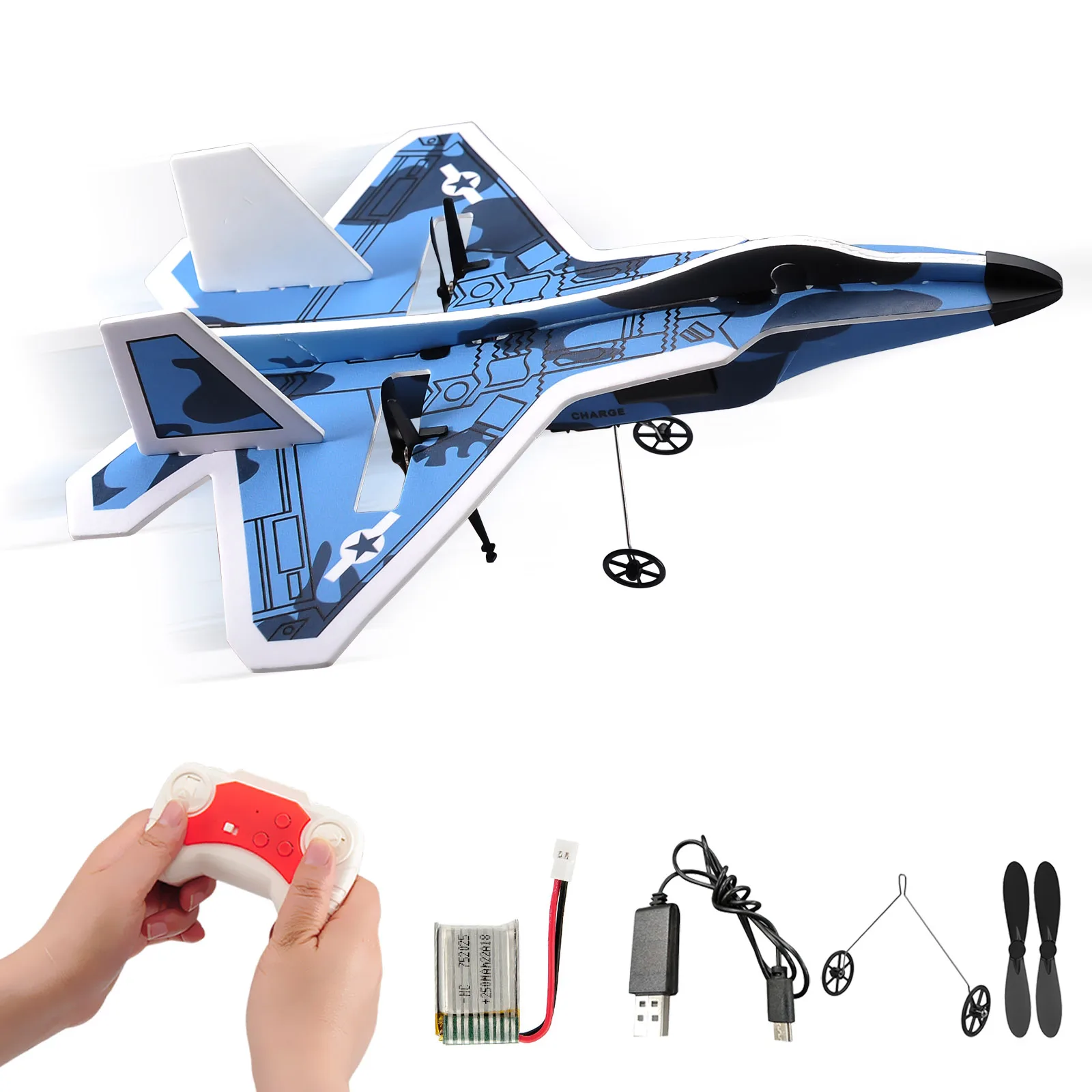 Mini avión RC 2,4G MPP Control remoto planeador avión de entrenamiento ...