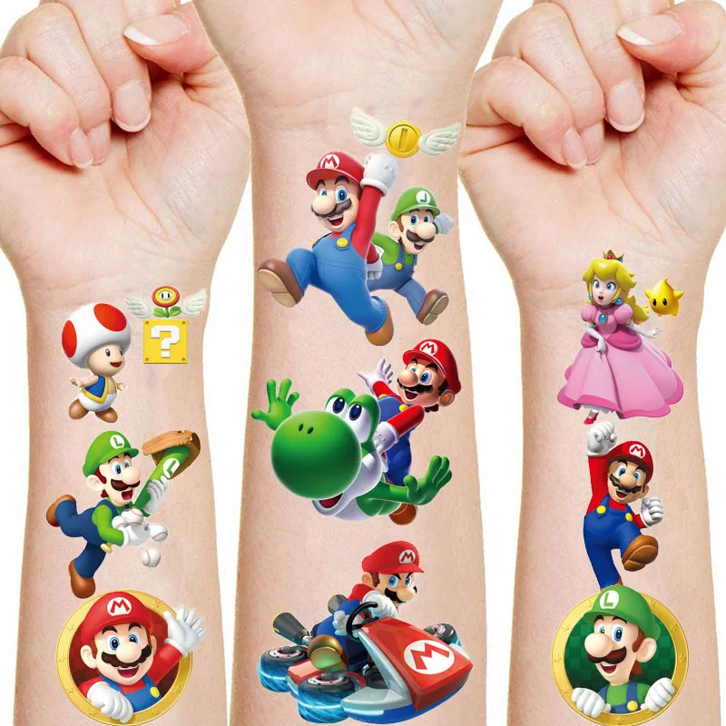 Mario Bros Tattoo Sleeve