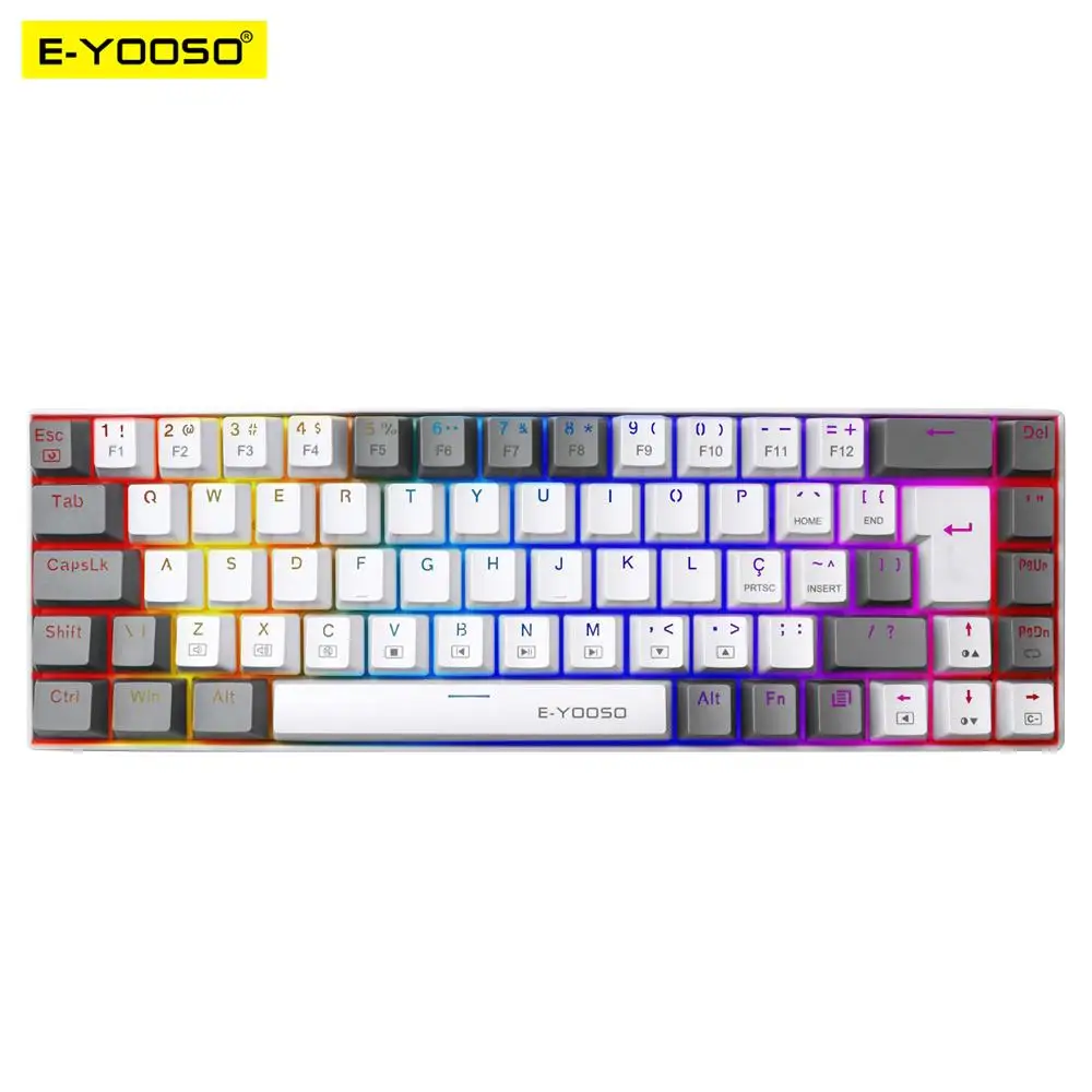 E-YOOO-Mini-Slim-Teclado-Mec-nico-para-Jogos-Sem-Fio-Interruptor ...