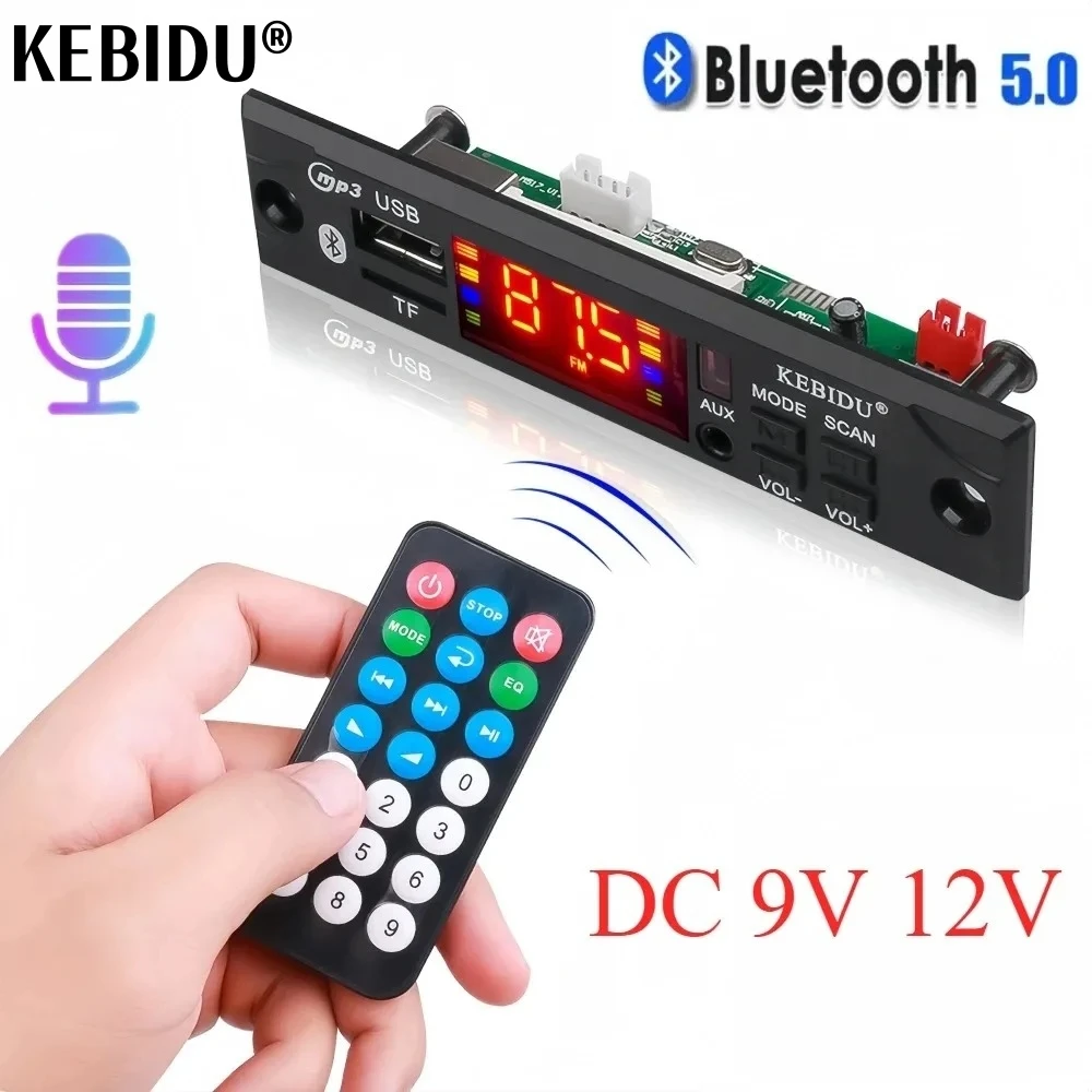 DC-9V-12V-MP3-WMA-Decoder-Board-Wireless-Bluetooth-5-0-MP3-Player-Car ...