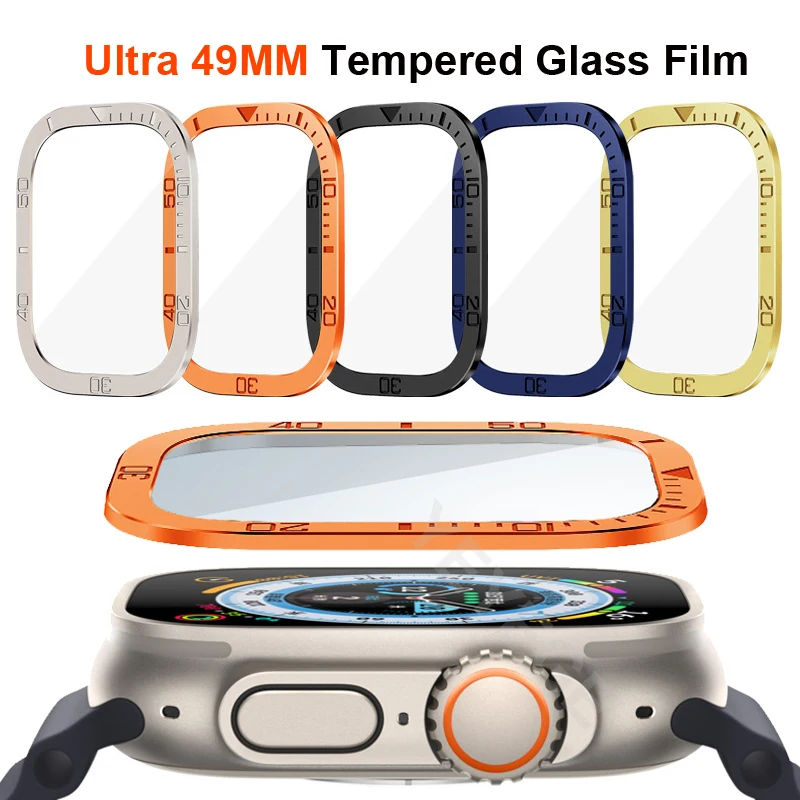 Tempered-Glass-Film-For-Apple-Watch-Ultra-2-49mm-Screen-Protector-Anti ...