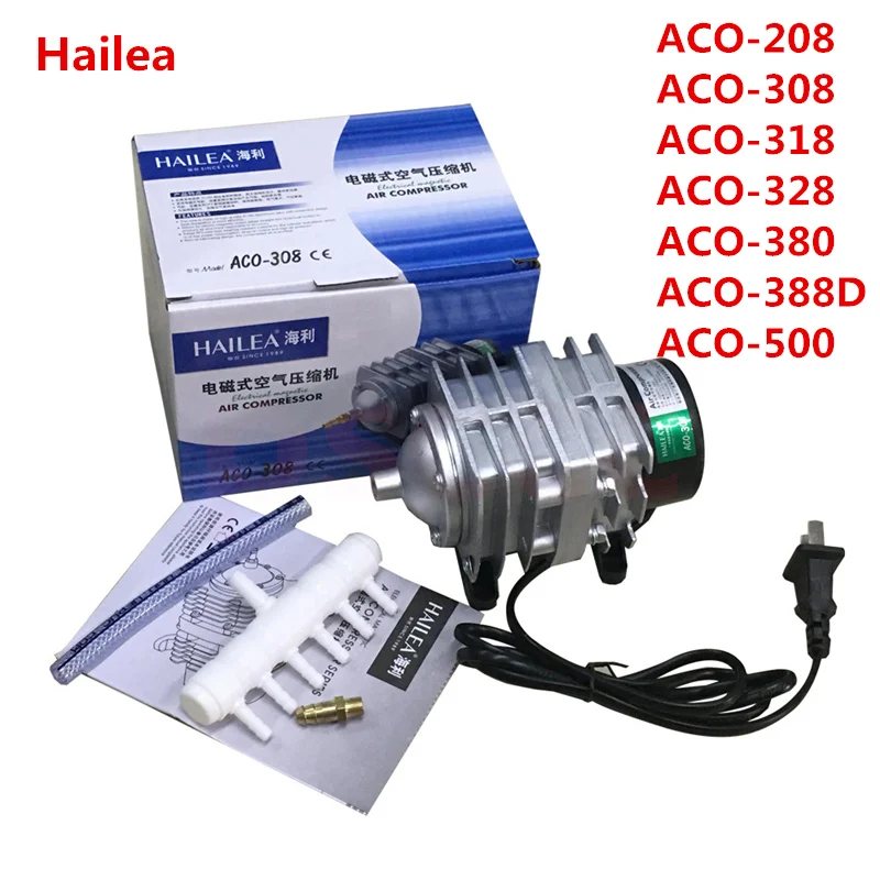 220V-Hailea-ACO-208-308-318-Electromagnetic-air-compressor-portable-koi ...