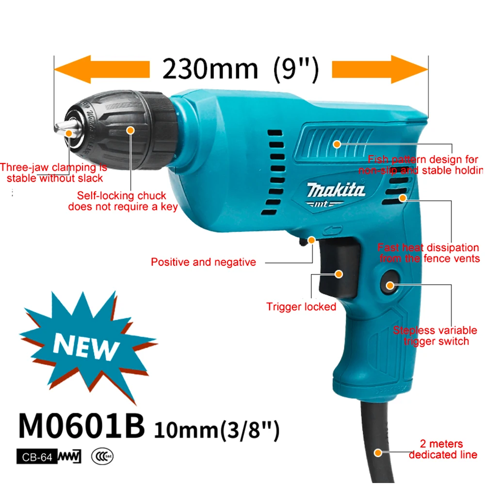 Electric Hand Drill Makita U.S.A | Cordless And Corded Power Tools,