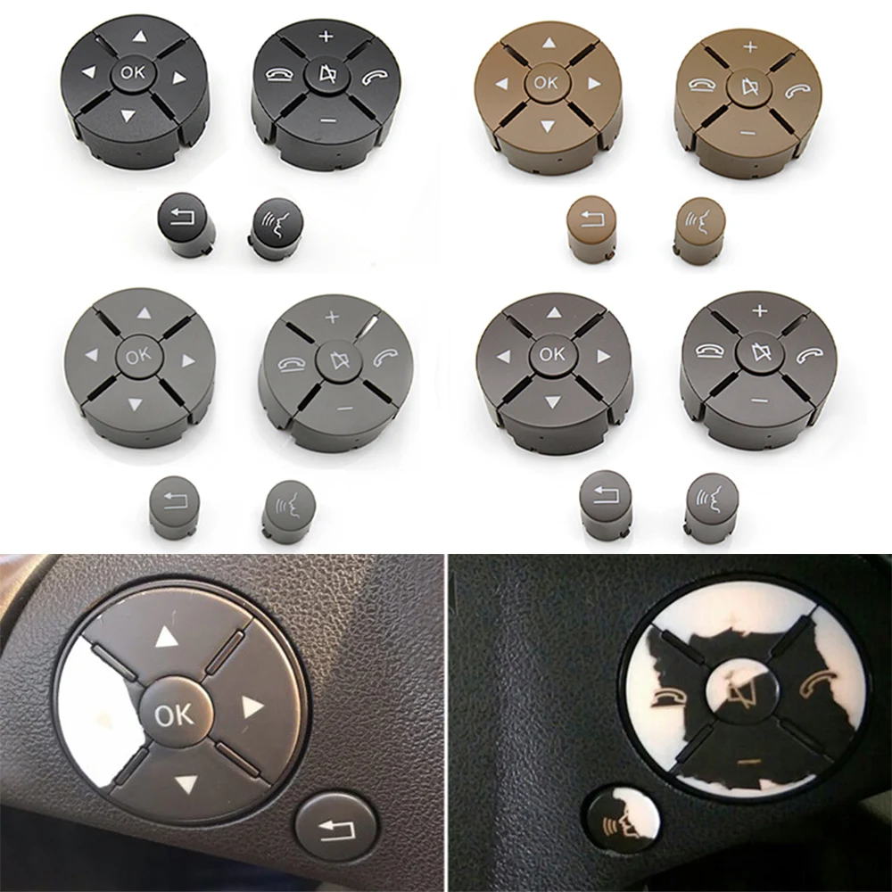 Car Multi-Function Steering Wheel Button Keys For Mercedes Benz C E GLK Class W204 X204 C180 ...