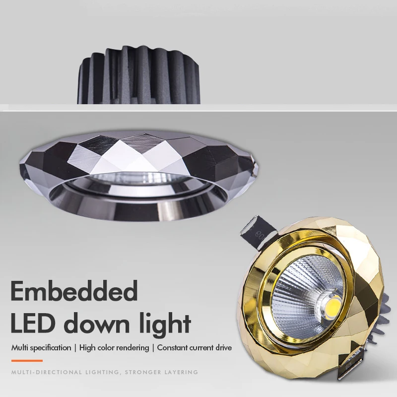 Dimmable-LED-COB-Spotlight-Ceiling-Lamp-AC85-265V-7W-9W-Diamond ...