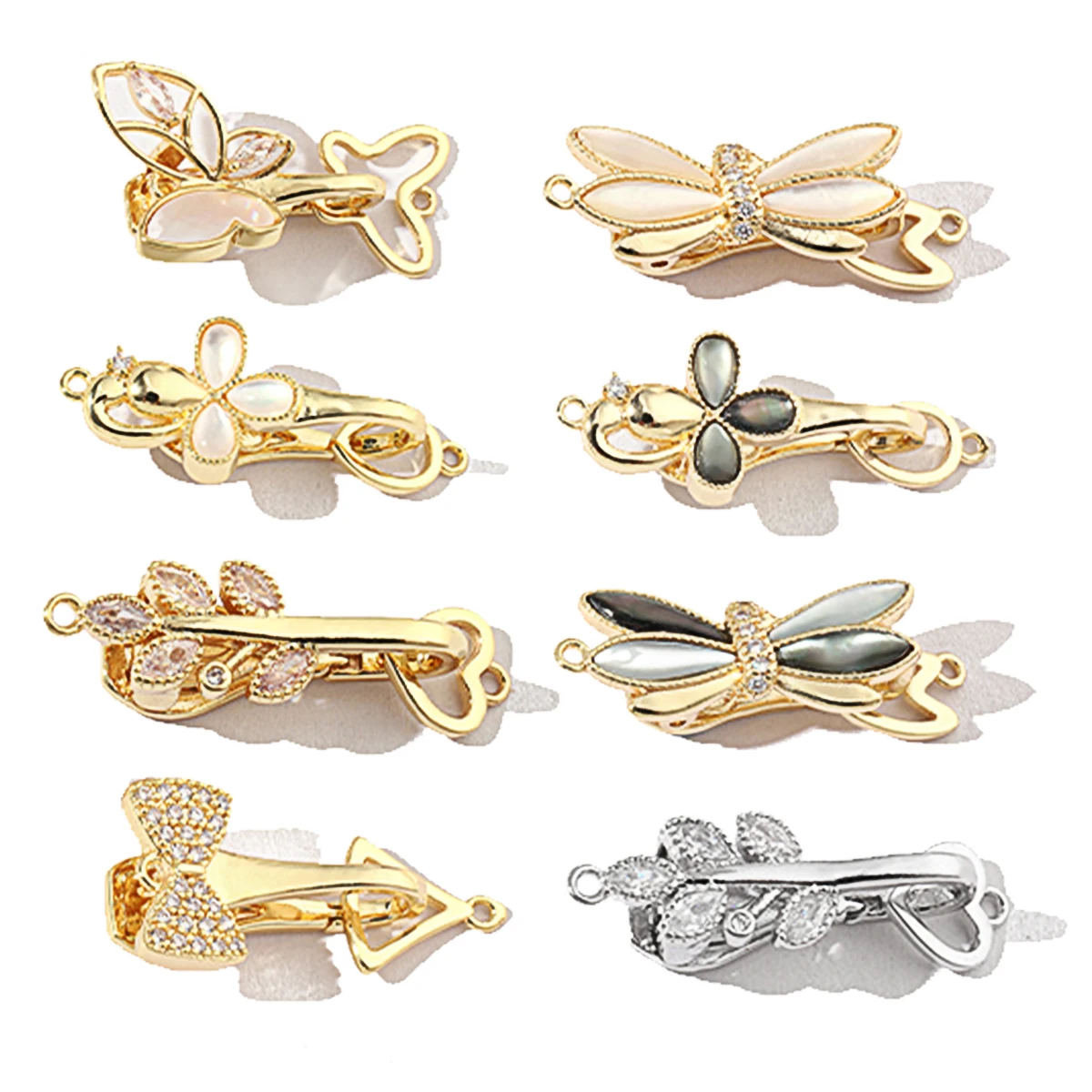 Vnistar-18K-Gold-Copper-Detachable-Universal-Flower-Shell-Connecting ...