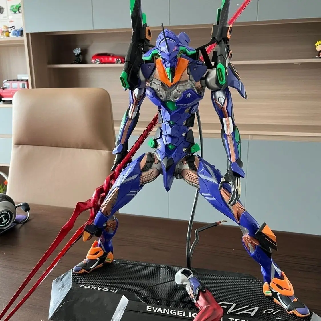 65cm EVA EVANGELION-01 Anime Figure GK Non-Luminescence Manga Statue ...