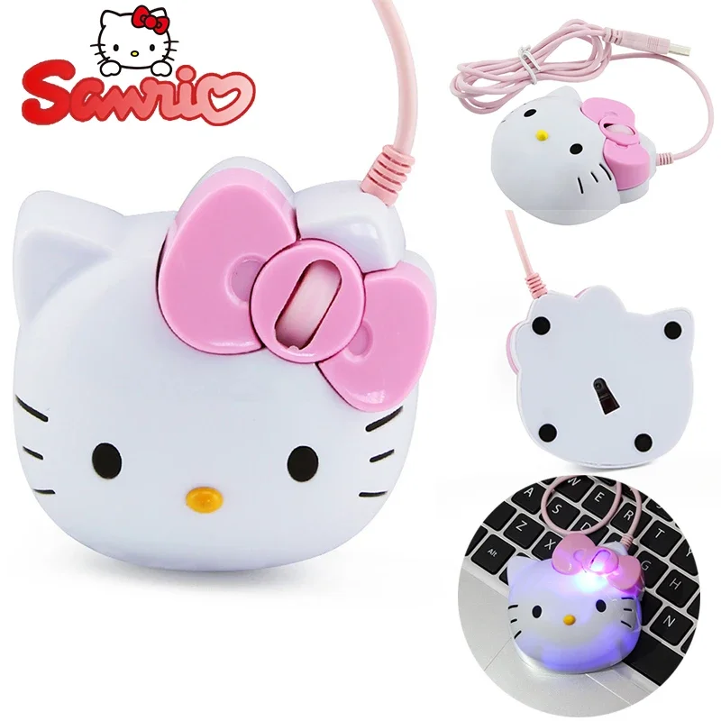 Sanrio-Hello-Kitty-Wired-USB-Mouse-Anime-Personalized-Women-Notebook ...