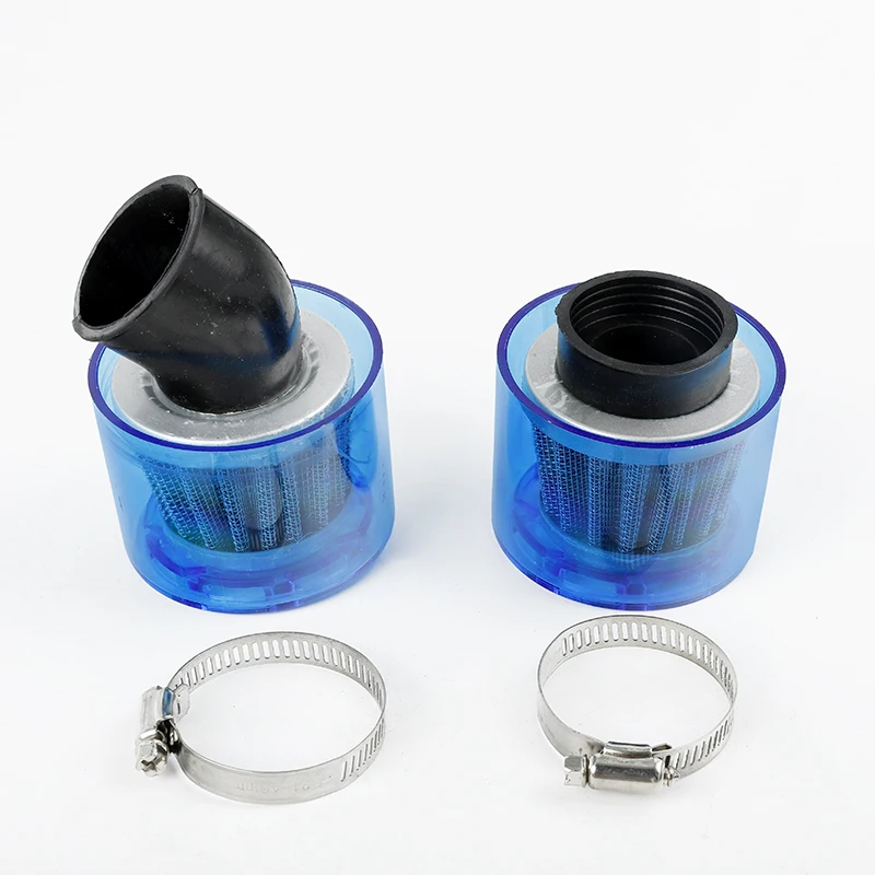 Blue Universal Motorcycle 35mm38mm Motorbike Splash Proof Air Filter ...