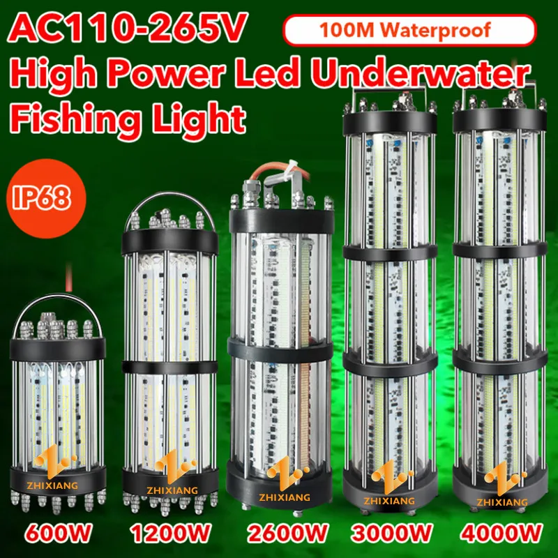 IP68-Underwater-Led-Fishing-lights-4000W-Underwater-Attracting-Fishing ...