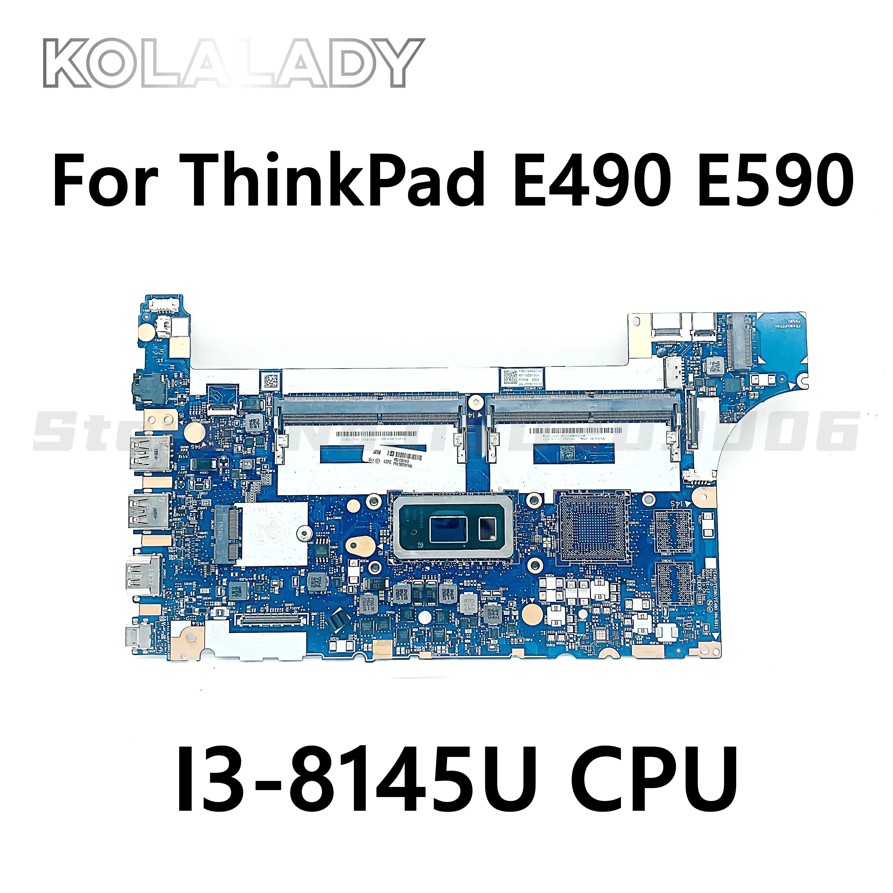5B20V80719-02DL773-For-Lenovo-ThinkPad-E490-E590-Laptop-Motherboard-With-I3-8145U-CPU-DDR4 ...