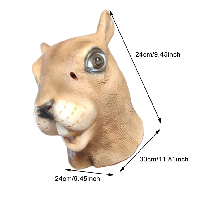 Latex Squirrel Squirrel Mask Halloween Latex Animal Head Mask