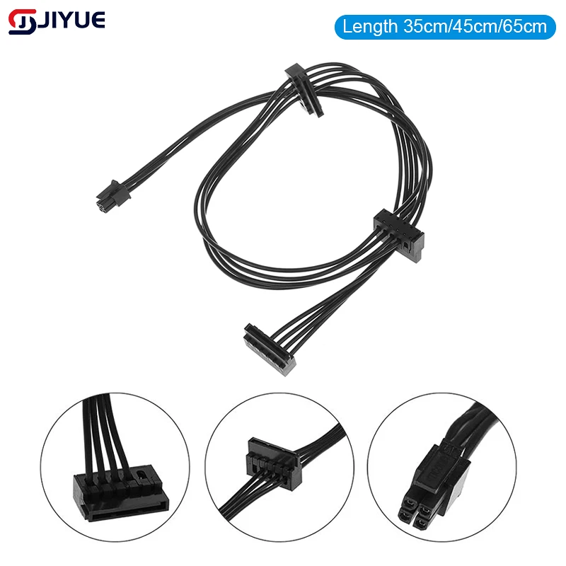 35-45-65CM-Cable-MINI-4-Pin-Turn-2-SATA-Power-Supply-For-Lenovo-Main ...