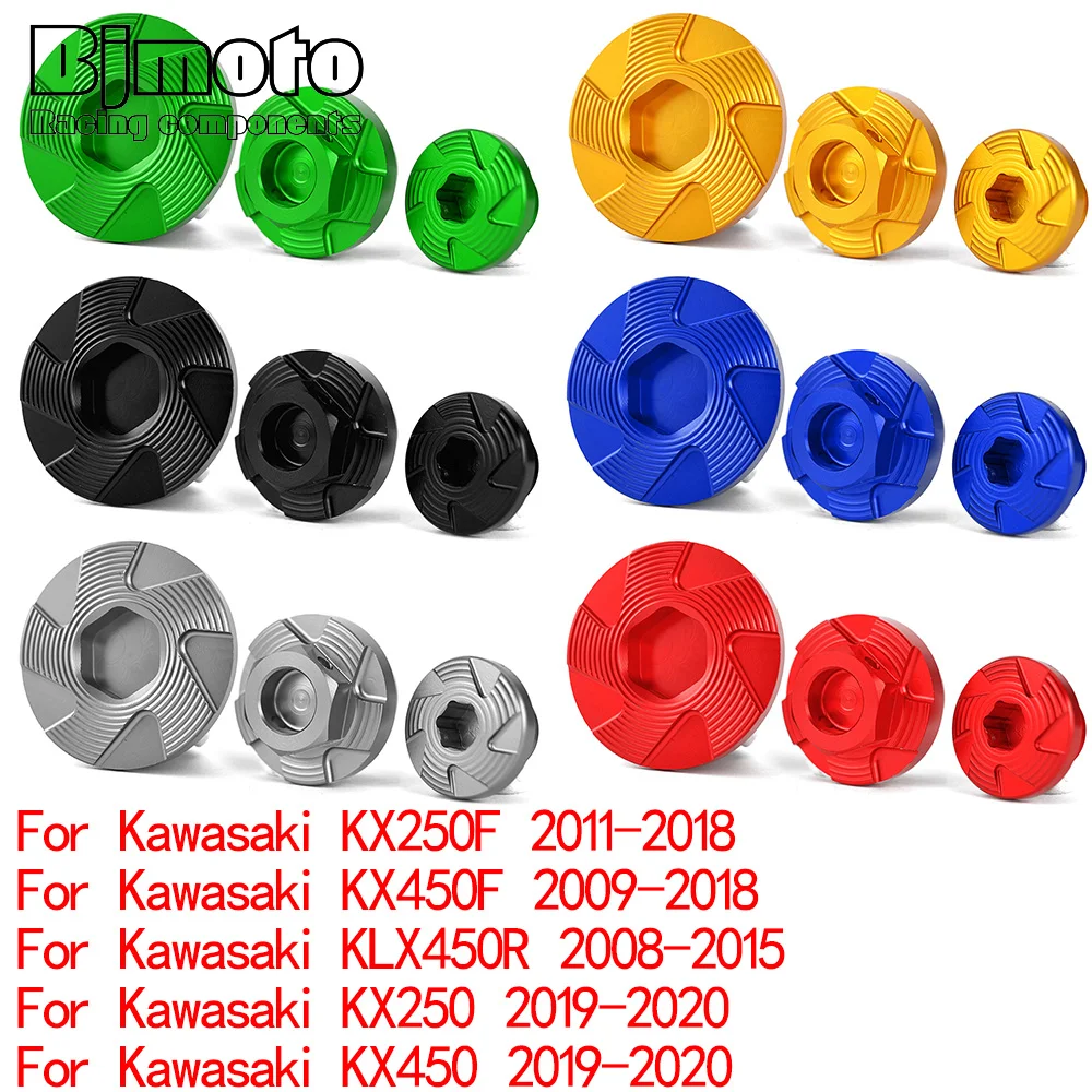 KX-250-450-F-Engine-Timing-Oli-Filter-Plugs-Screw-Bolts-Set-For ...