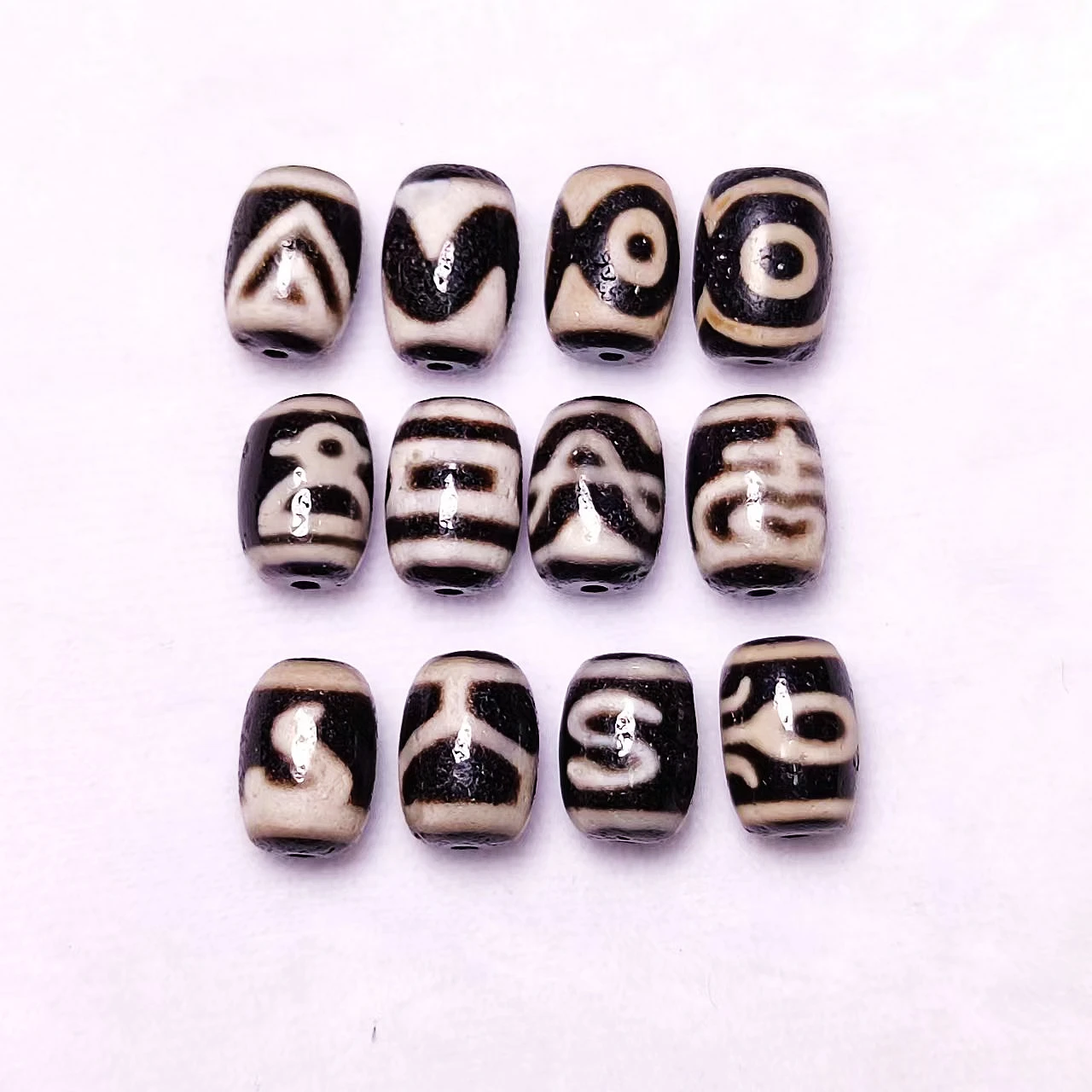 Tibetano-Deus-da-Riqueza-Tartaruga-Shell-Beads-Homens-Grandes-Multi ...