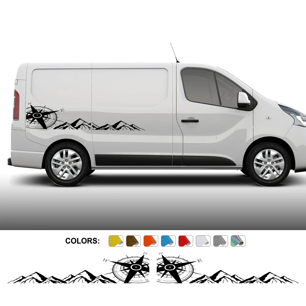 Mountain-Adventure-Car-Stickers-for-SUV-Camper-RV-Van-Motorhome-Caravan ...