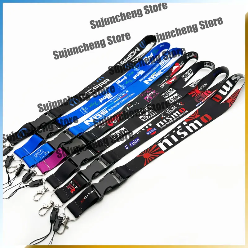 Racing style HKS Rally Performance Emblem Lanyard Keychain Nylon ...