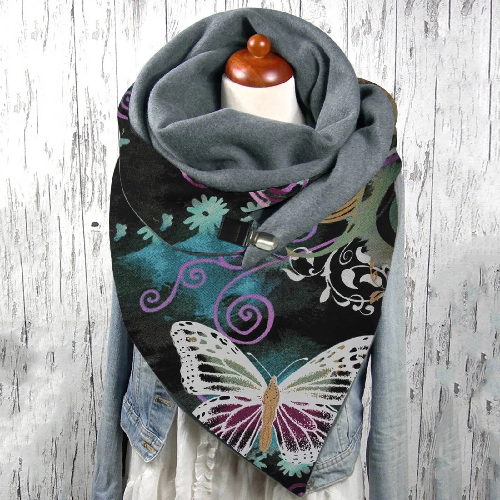 Autumn-Winter-Warm-Batterfly-Prints-Scarf-Women-Elegant-Double-Layer ...