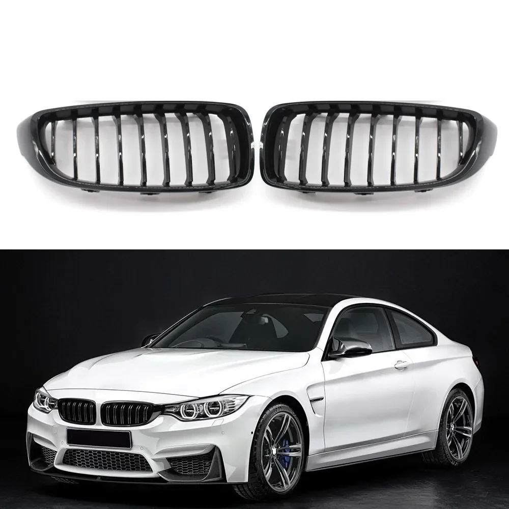 Gloss-Black-Color-Front-Grill-Grilles-Kidney-Grill-Replacement-For-BMW ...