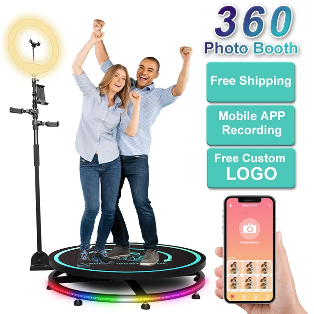 360 Photo Booth Machine Automatic Slow Motion Rotating Adjustable ...