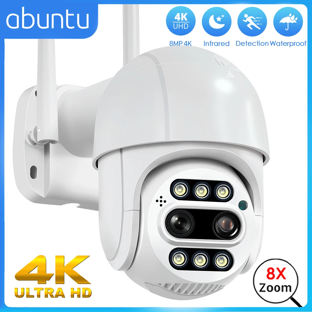 8MP-4K-PTZ-Wifi-Surveillance-Camera-Dual-Lens-8X-Digital-Zoom-IP-Camera ...