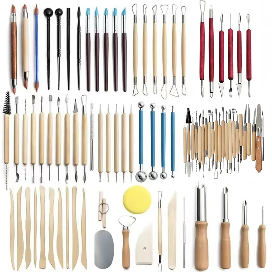 6-8-11-22Pcs-DIY-Clay-Sculpting-Tools-Kit-Wax-Pottery-Ceramics-Carving ...