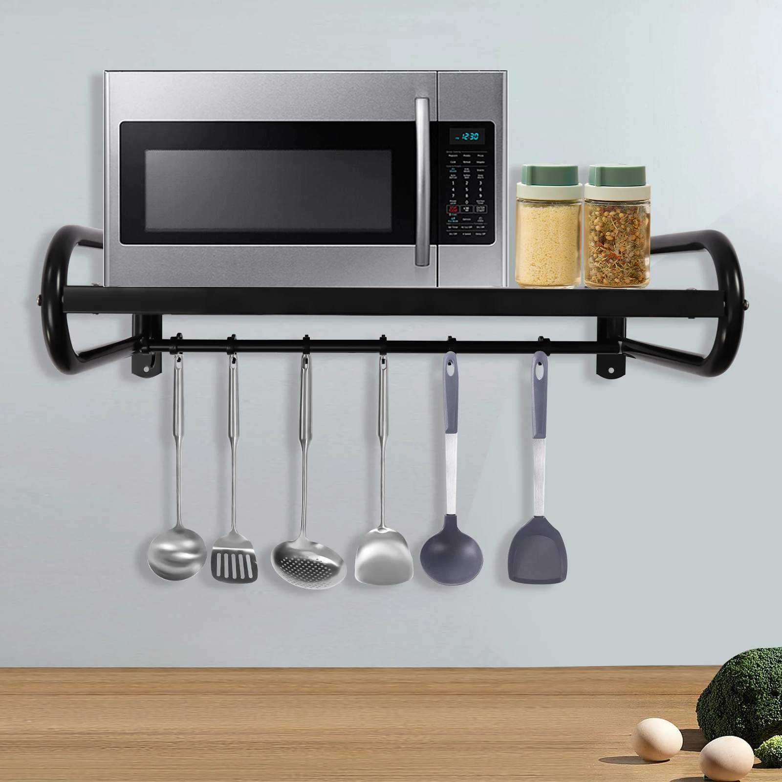 Carbon-Steel-Wall-Shelf-Metal-Shelving-Heavy-Duty-Commercial-or ...