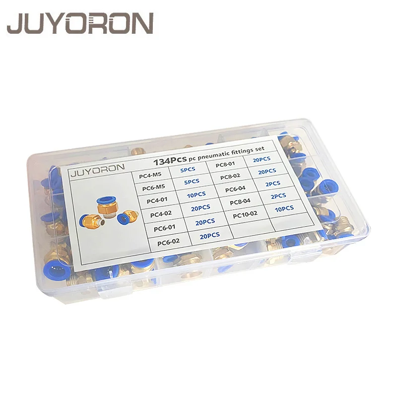 134PCS-Box-PC6-01-PC6-02-PC8-02-PC10-02-Air-Joint-Connectors-Hose-Tube ...