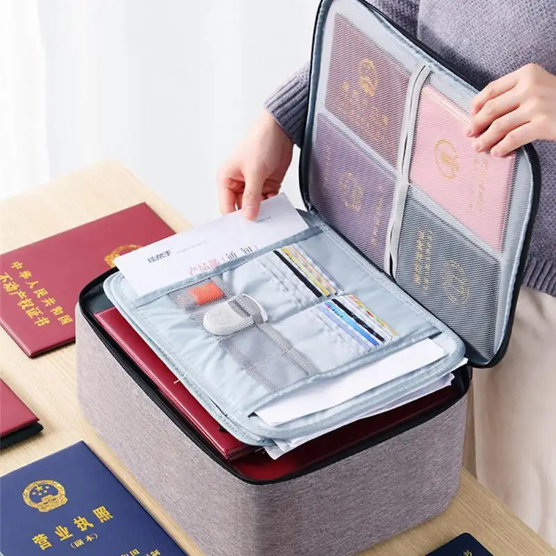 Large-Capacity-Multi-Layer-Document-Tickets-Storage-Bag-Certificate ...