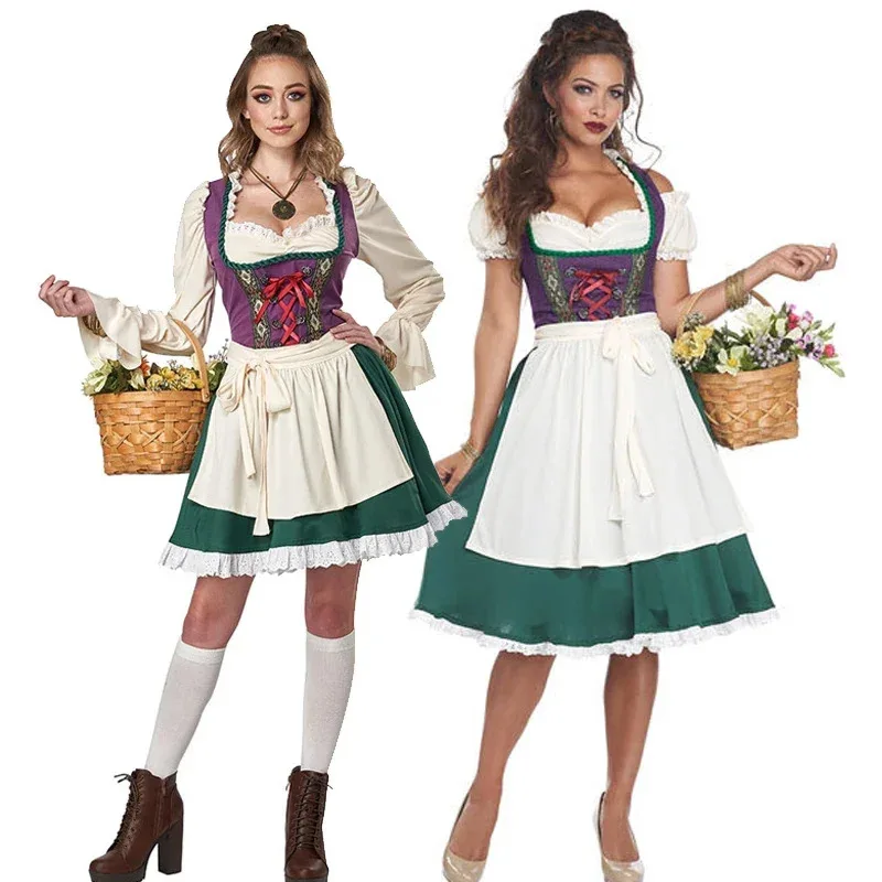 NEW Carnival Dirndl Oktoberfest Costume Bavarian Traditional Fraulein ...