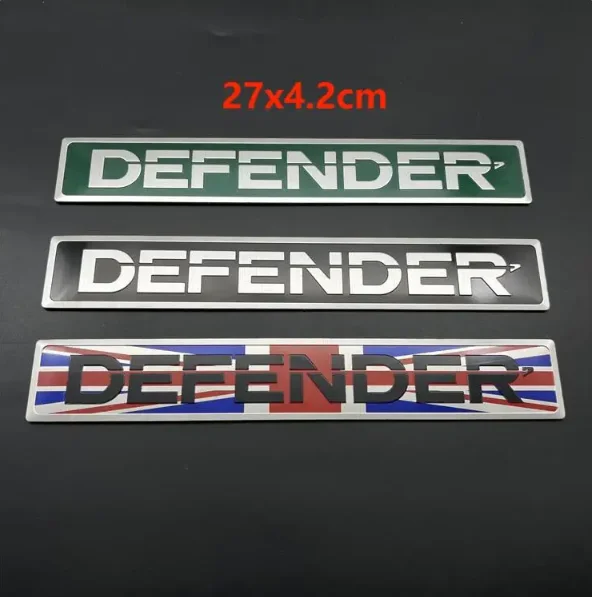 1X-3D-Aluminium-Car-Letters-Decals-Sticker-For-Defender-RC-110-130-90 ...