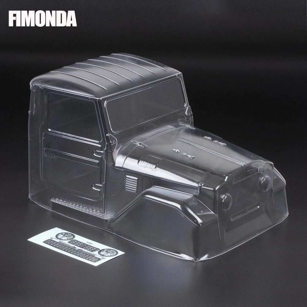 1-10-Scale-1965-FJ40-Clear-Body-Truck-Cab-for-RC-Crawler-Half-Cage ...