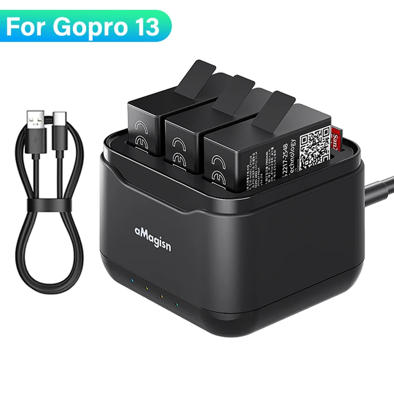3-Way-Battery-Charger-Hub-For-GoPro-13-Charging-Box-Dock-Manager ...