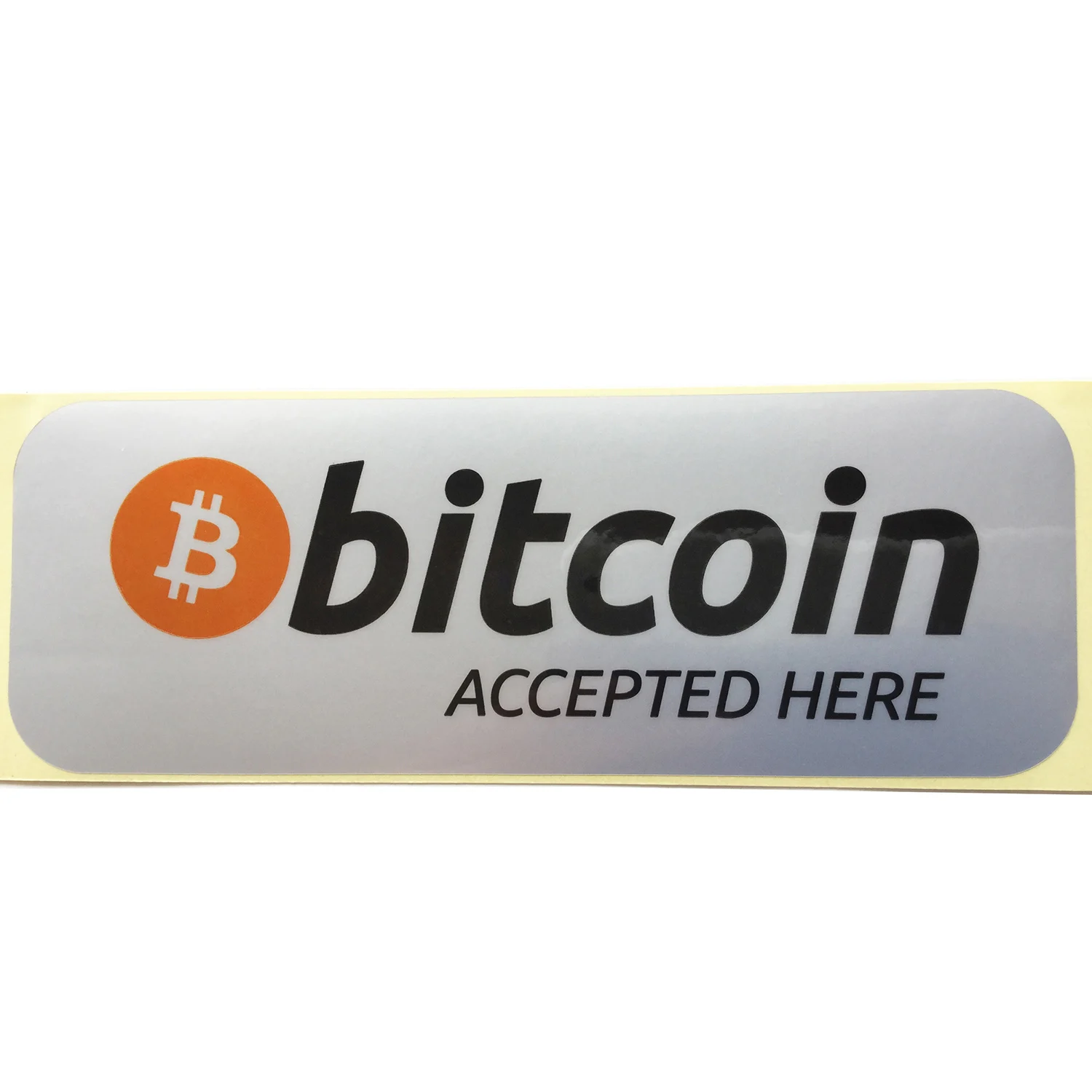 Bitcoin Accepted Here Sign