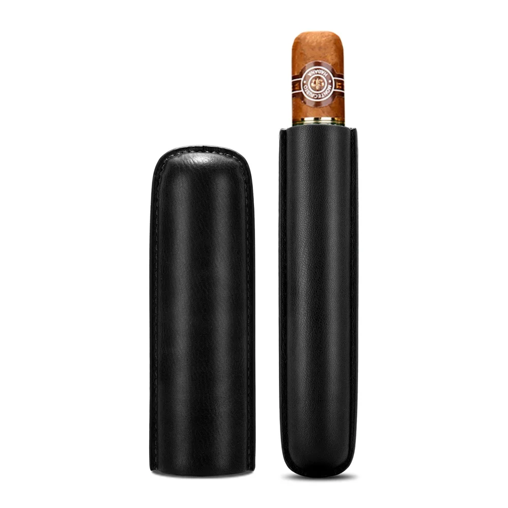 Mini-Cigar-Case-Leather-Portable-Travel-Humidor-Cigar-Single-Tube ...