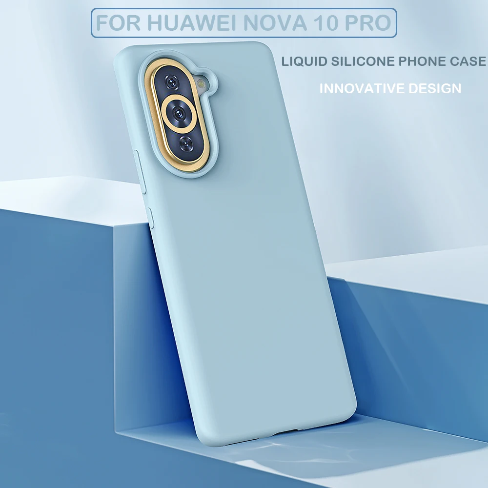 For-Huawei-Nova-10-Pro-Liquid-Silicone-Case-Protective-Cover-Anti-fall ...