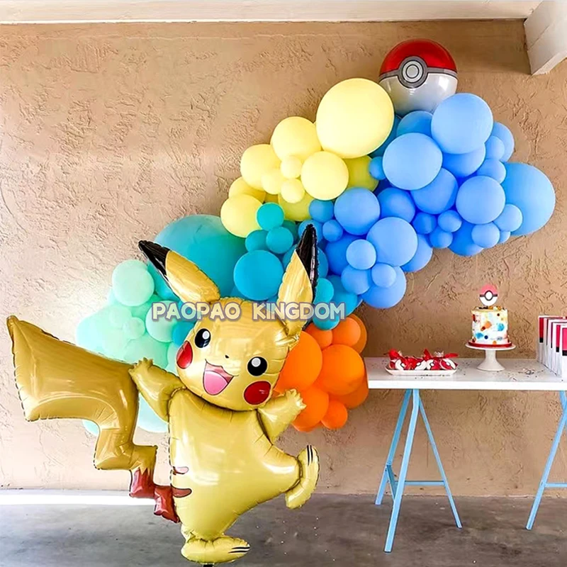 Pokemon-Pikachu-Balloon-Garland-Arch-Kit-Party-Decoration-Squirtle ...
