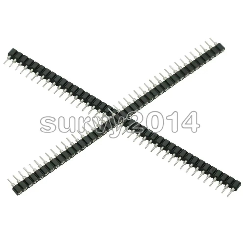 5PCS Strip Tin PCB Female IC Breakable 40pin Single Row Round Header Socket