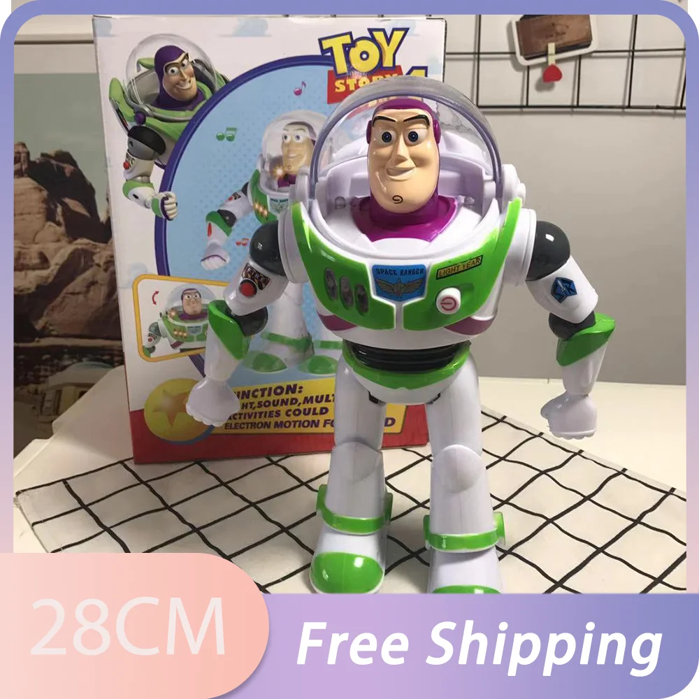 Disney-28CM-Pixar-Toy-Story-4-Buzz-Lightyear-Talking-Action-Figures ...