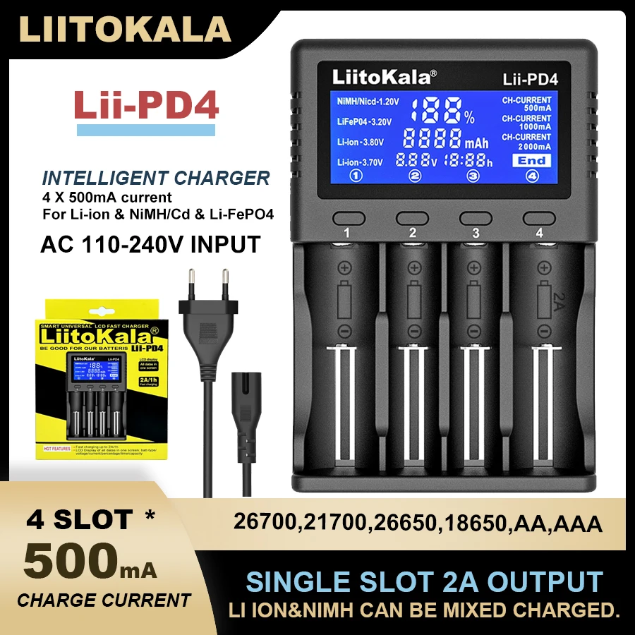 Liitokala-Carregador-de-bateria-de-l-tio-PD4-100-Lii-402-S1-202-18650-1 ...