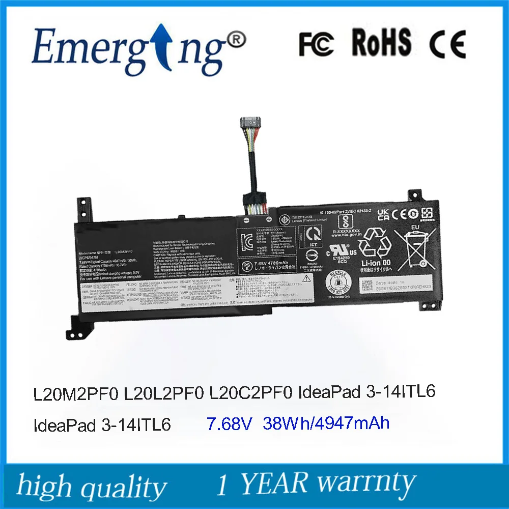 Bateria-para-Lenovo-IdeaPad-3-14ITL6-Gen-6-V14-V15-V17-S14-G2-ITL ...