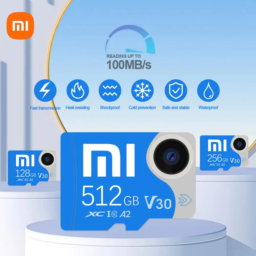 샤오미 마이크로 메모리 SDXC 카드, 2TB 클래스 10 고속 A2 V30 메모리 카드, 1TB 메모리 SD 카드, 128GB ...