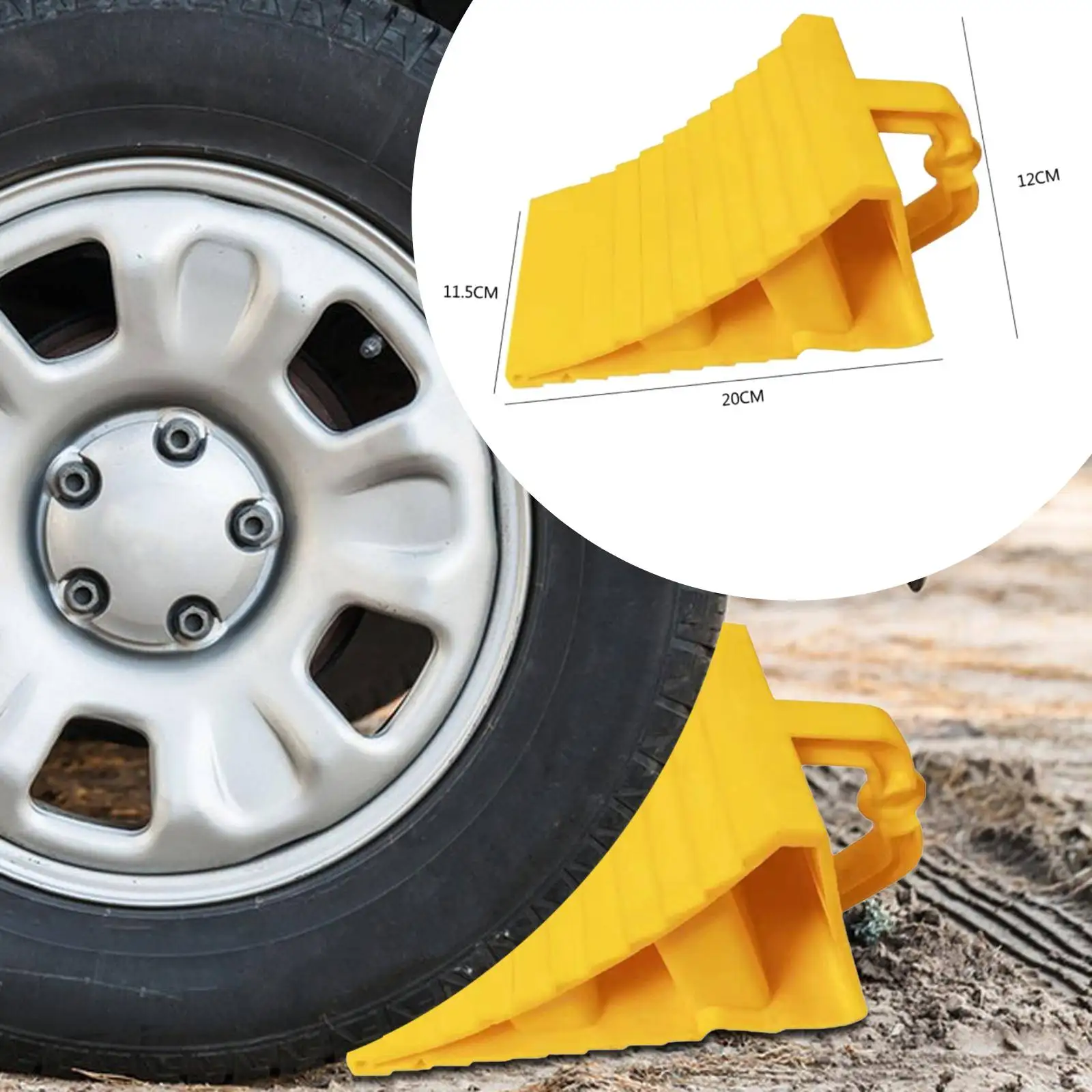 Car-Ramp-Anti-Skid-Block-Tire-Stopper-Trailer-Truck-RV-Camper-Heavy ...
