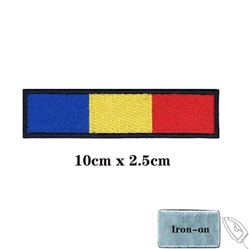1PC Romanian Flag Romania Hook & Loop Or Iron On Embroidery Badge Cloth ...