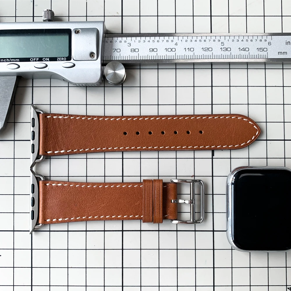 【Promotion】Fashion Soft Real Leather Swift Or Barenia Iwatch Strap For ...